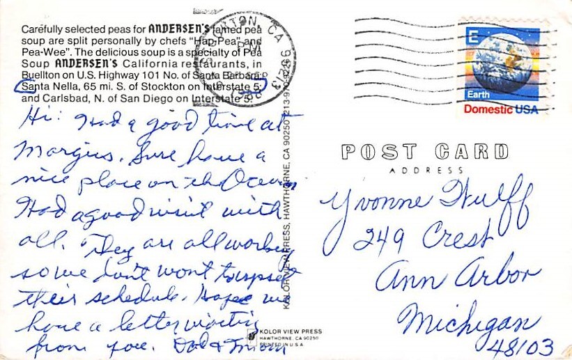 Andersen's Restaurant San Diego, California, USA | United States ...