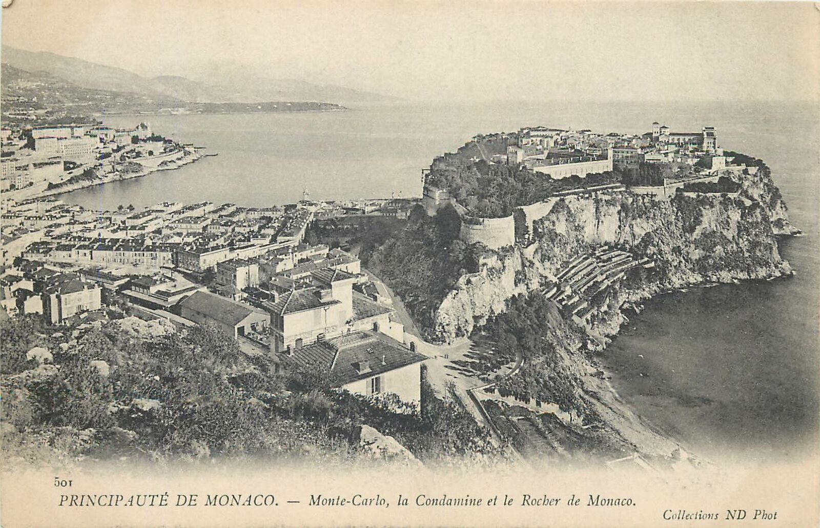 Monaco Postcard Monte Carlo la Condamine et le Rocher de Monaco | Other ...