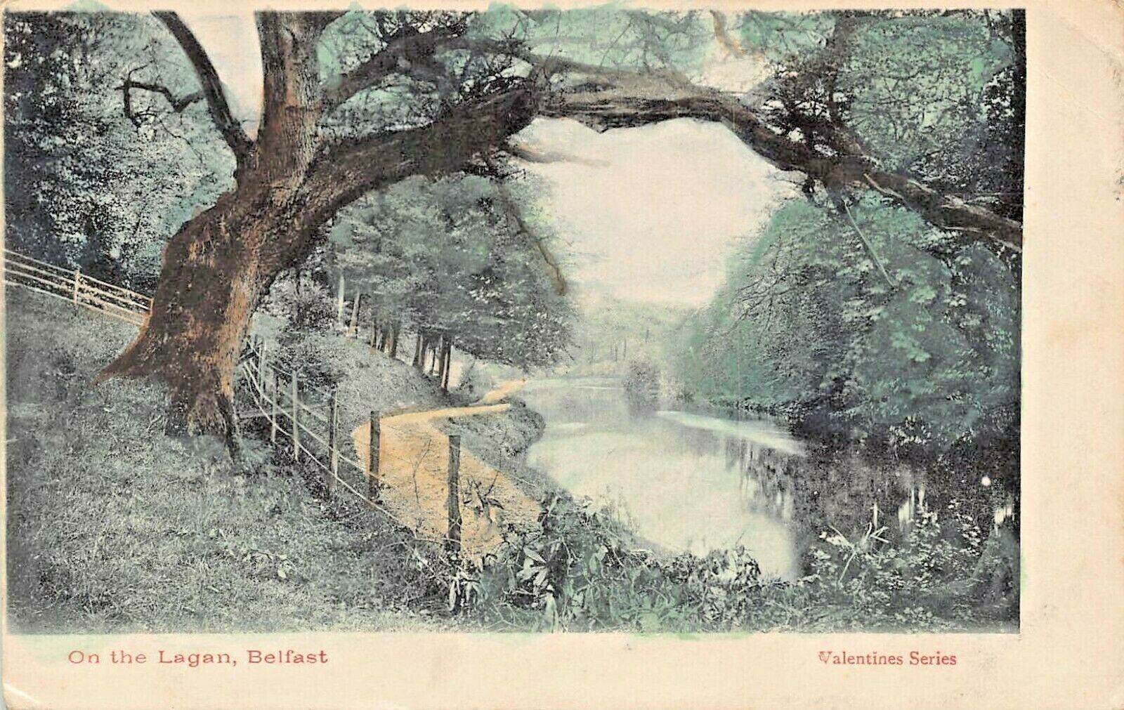 Belfast Northern Ireland~On the River Lagan~1904 Tinted Photo Postcard ...