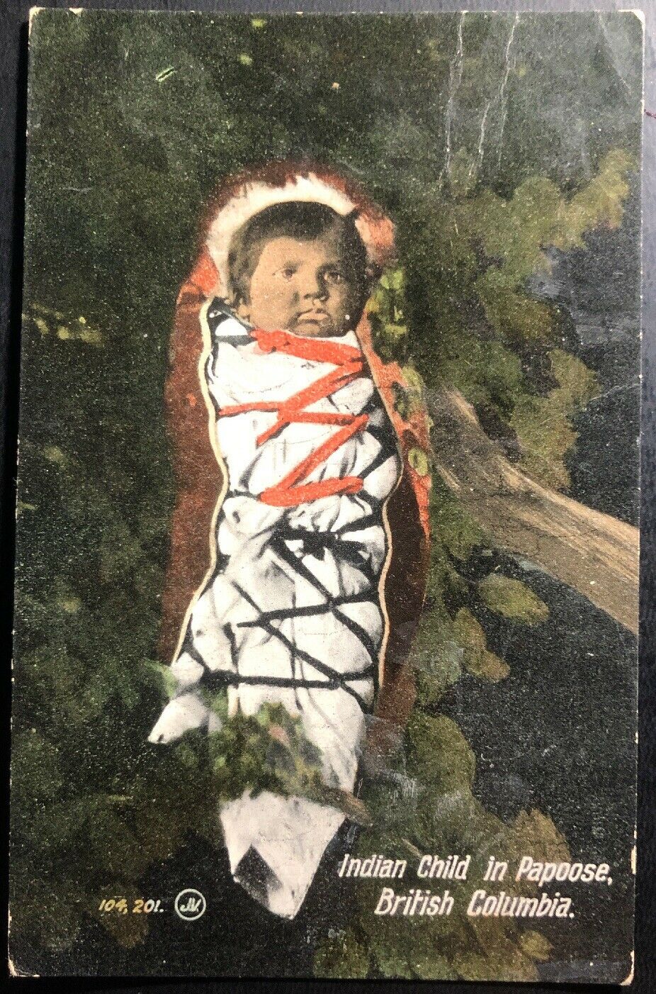 1909 Vancouver Canada Picture Postcard Cover Native American Child In ...