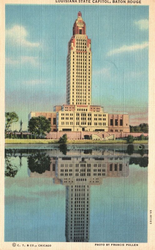 Vintage Postcard 1941 Louisiana State Capitol Baton Rouge Lady Of The ...