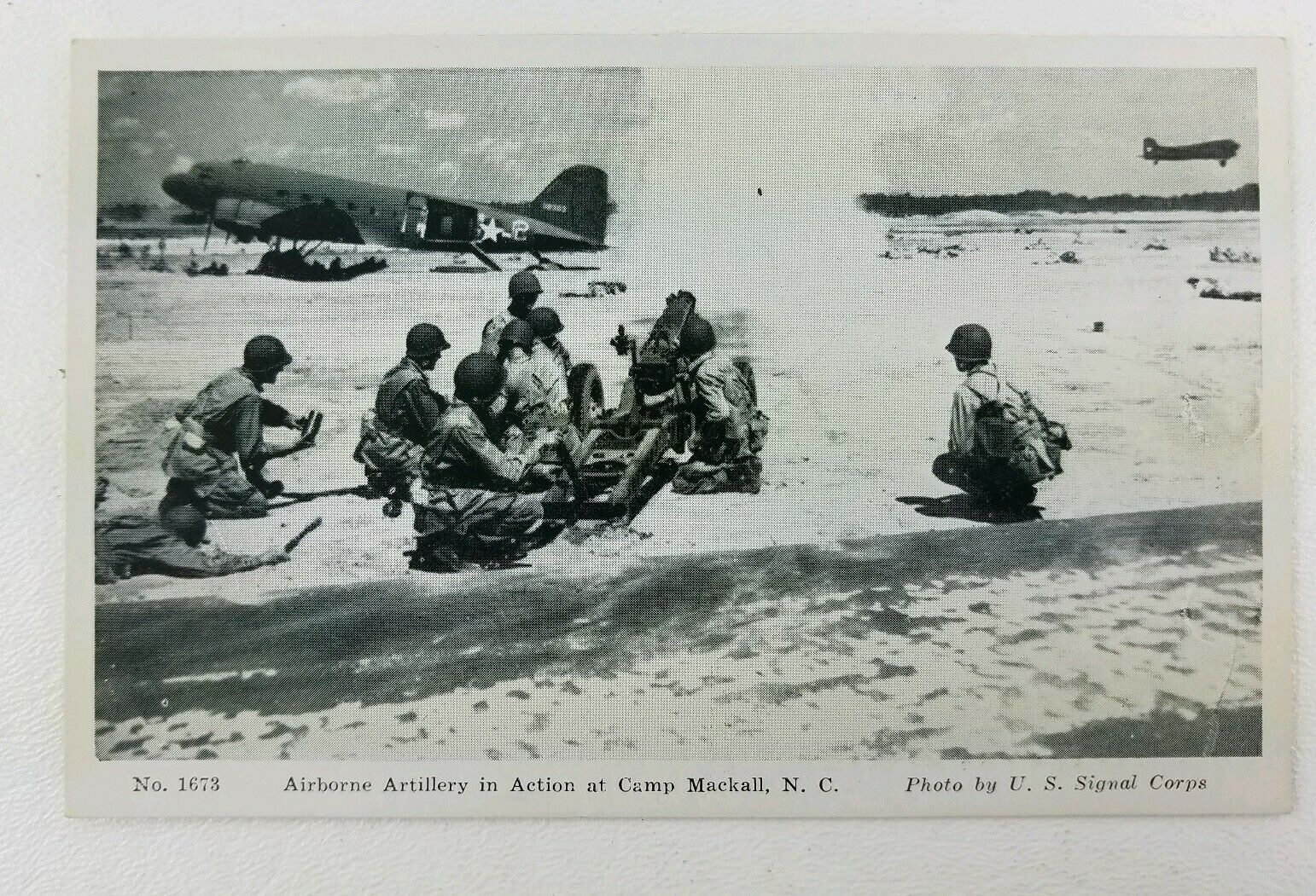 Airborne artillery Howitzer Camp McCall North Carolina airplanes World ...