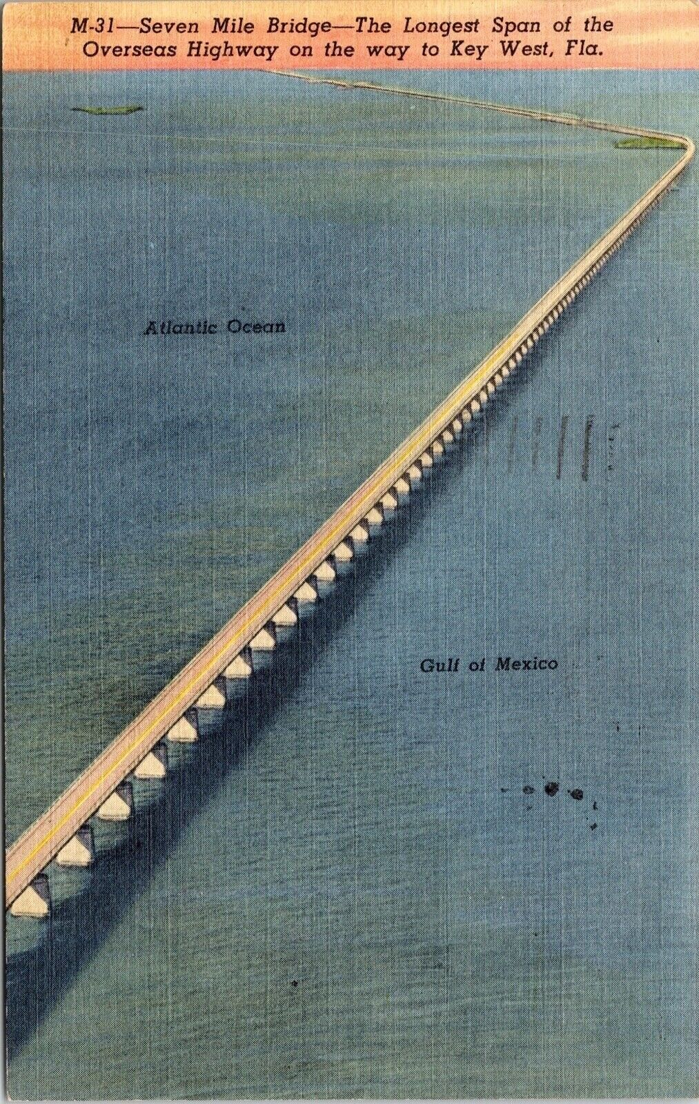 Seven Mile Bridge Longest Span Overseas Highway Key West Aerial View ...