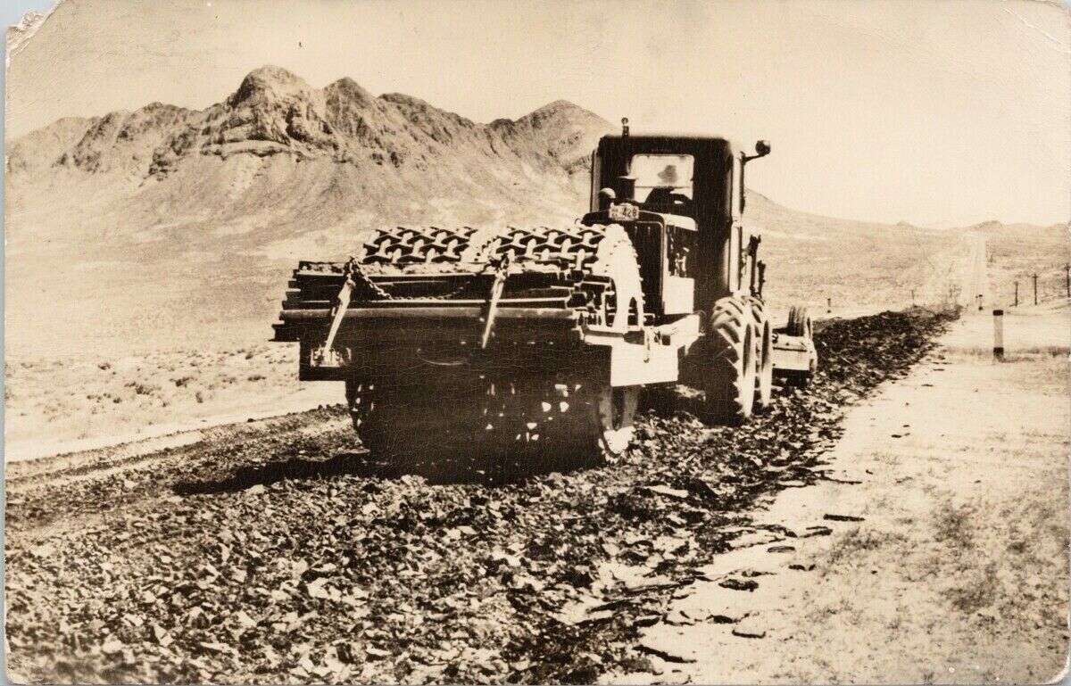 Hyster Grid Roller Advert Construction Machinery RPPC Postcard E49 *As ...