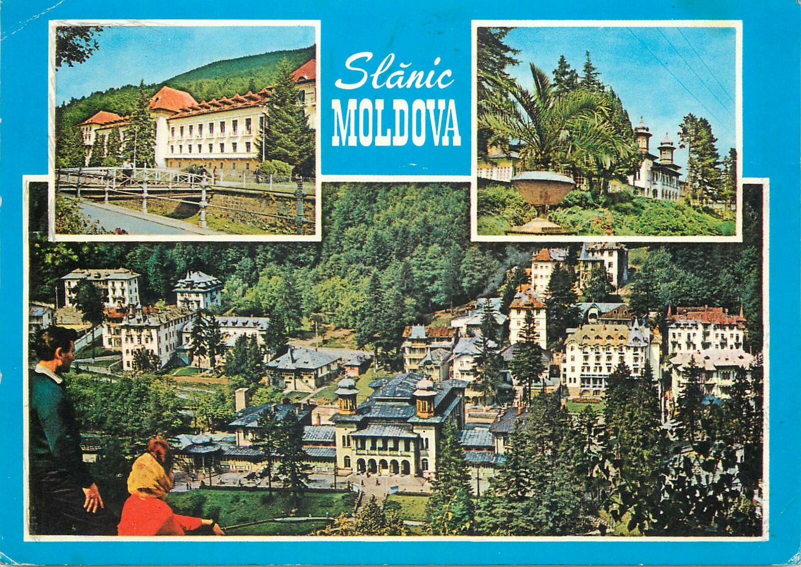 Postkarte Romania Slanic-Moldova picturesque various aspects | Europe ...