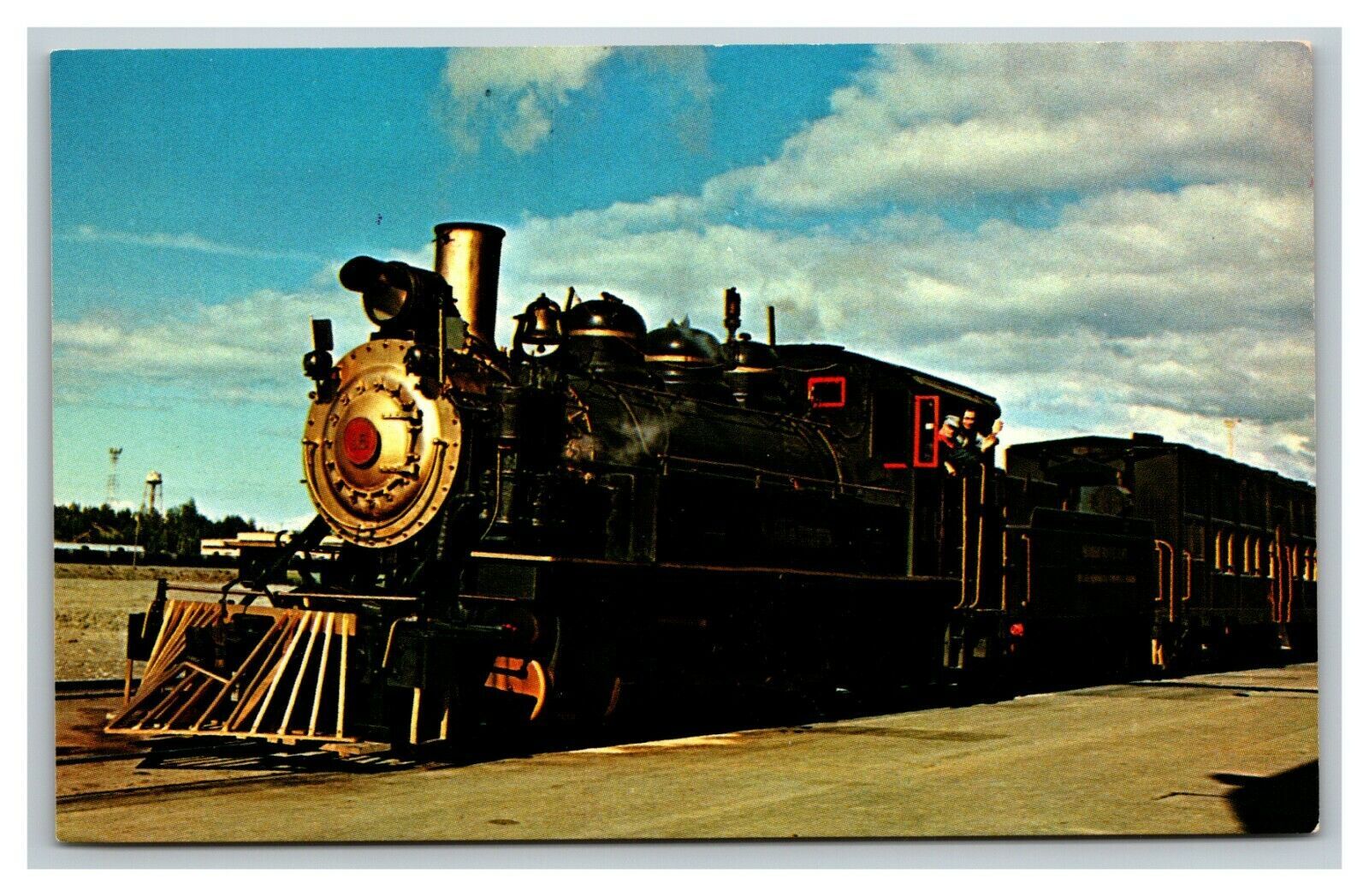 Vintage 1967 Postcard Moose Gooser Steam Train Locomotive Anchorage ...