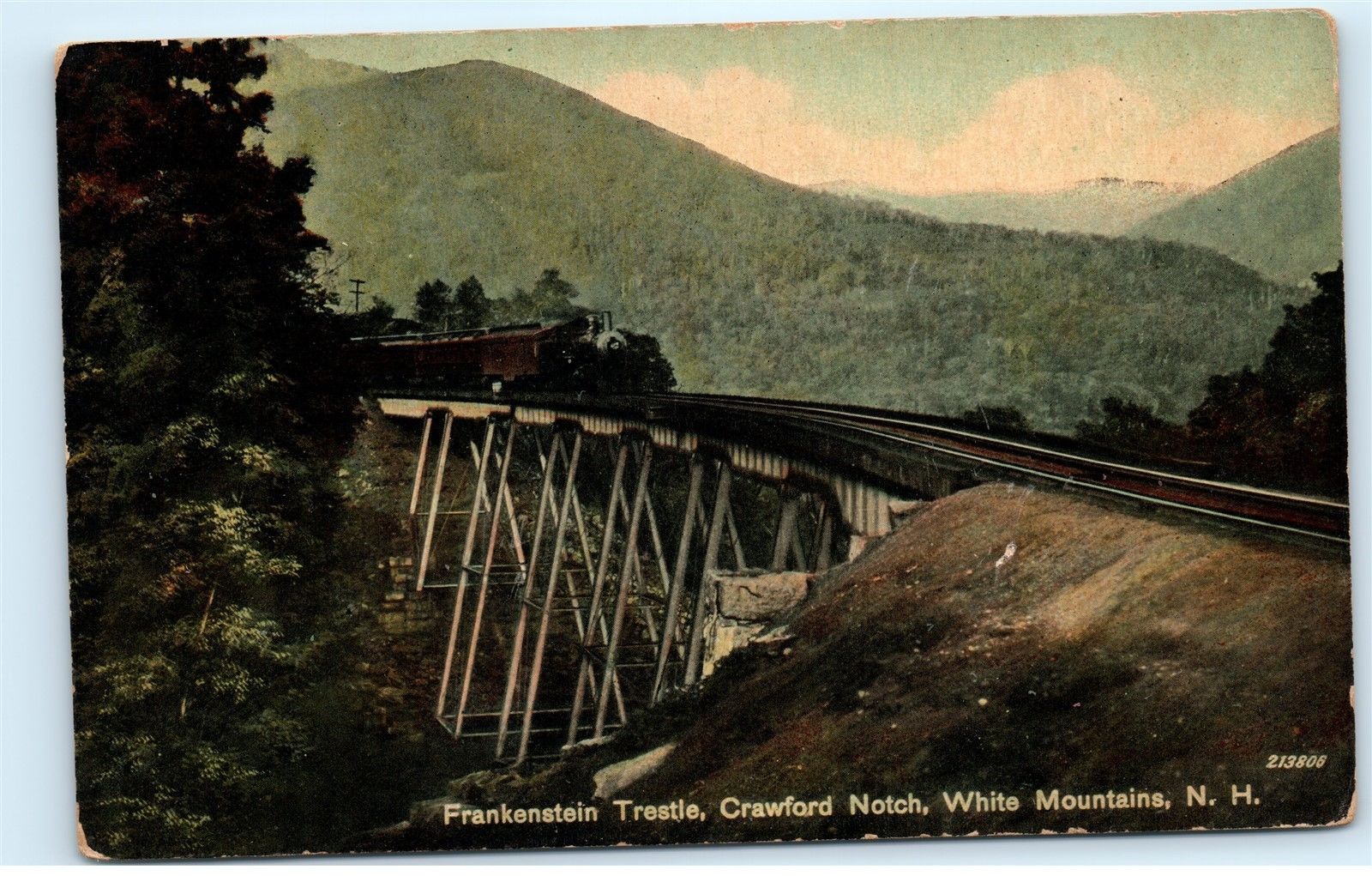 Frankenstein Trestle Crawford Notch White Mountains Railroad Bridge ...