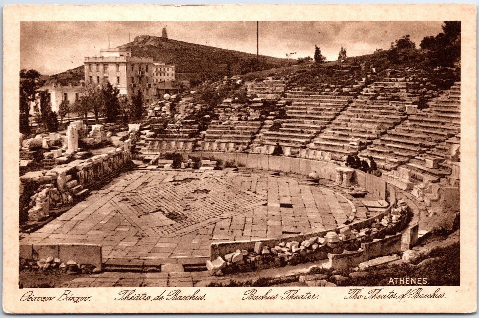 Vintage Postcard the Ancient Bacchus Theatre in Athens Greece | United ...