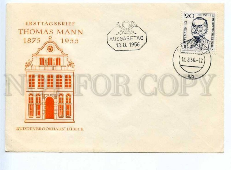 272844 DDR East Germany 1956 year Thomas Mann FDC | Europe - Germany ...