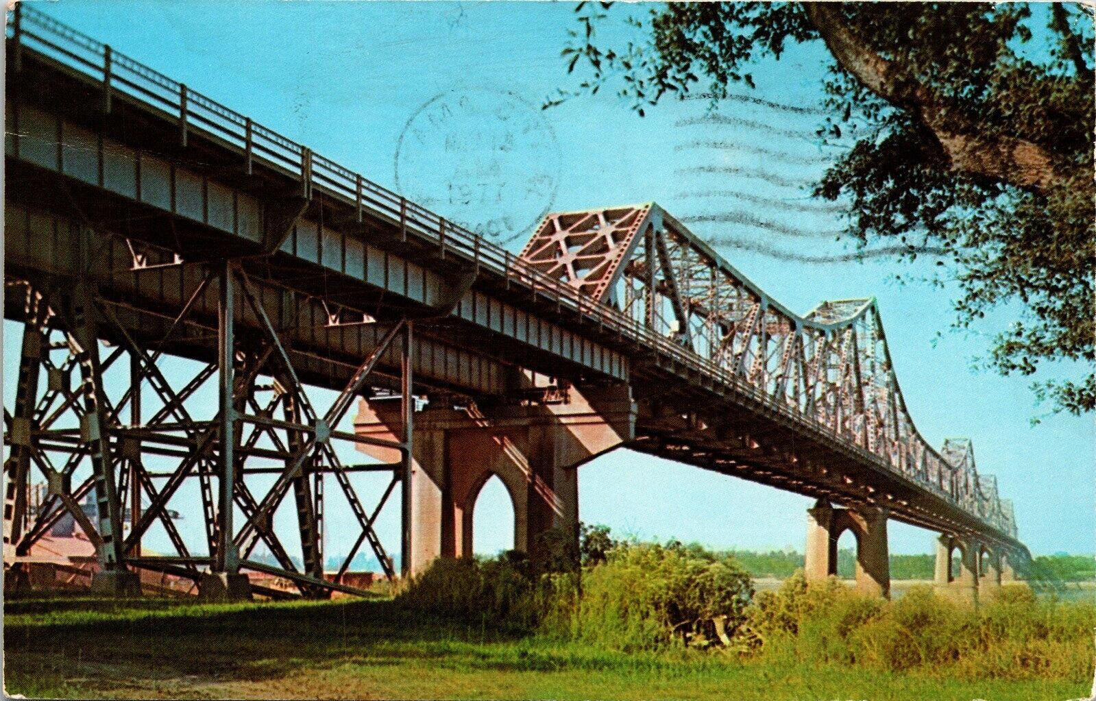 Mississippi River Bridge Baton Rouge Louisianna La Wob Note Dexter Pm ...