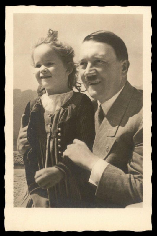 3rd Reich Hitler and Child Hoffmann Nr772 Real Photo RPPC UNUSED G99152 ...
