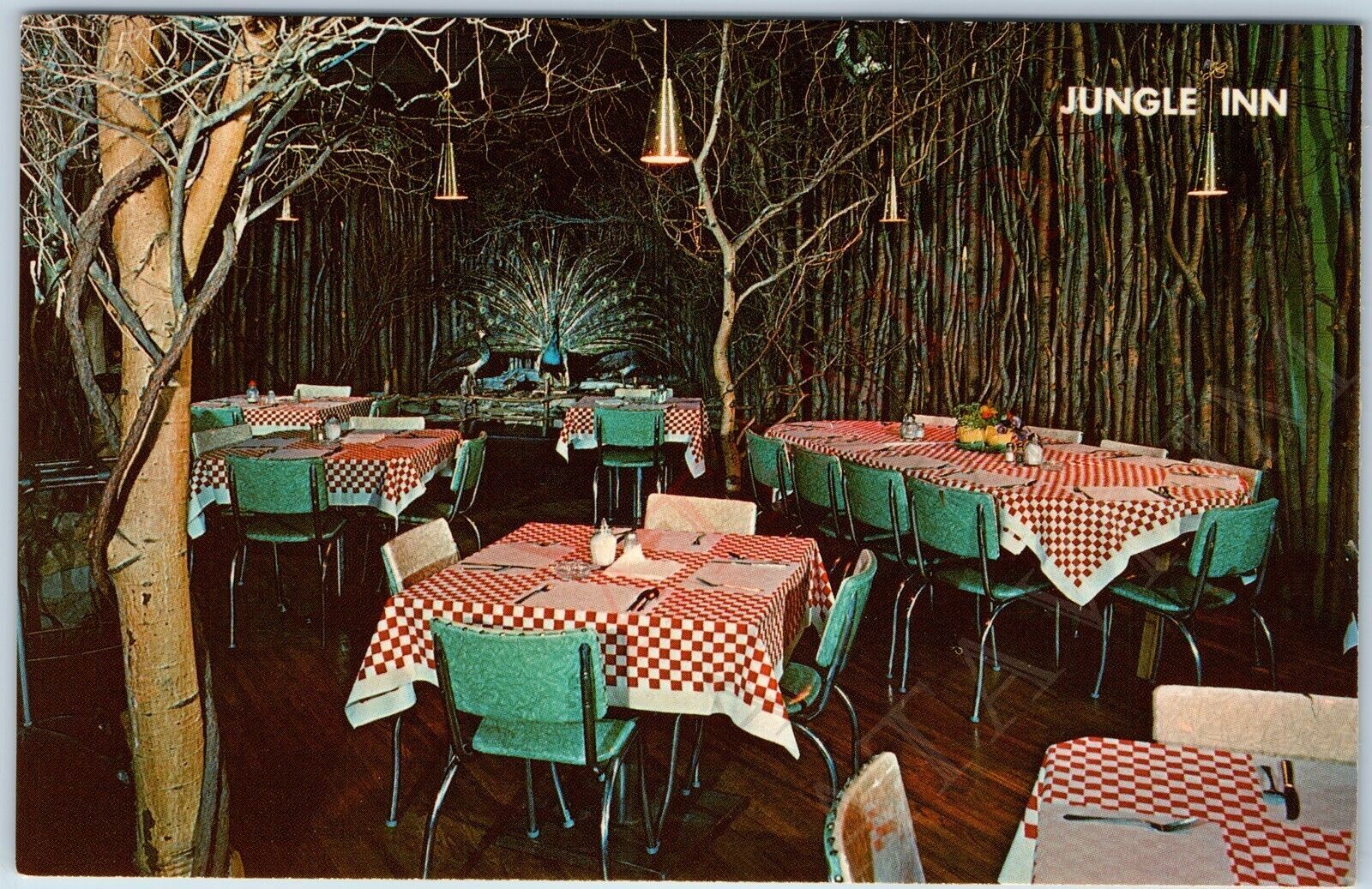 c1960s Independence IA 20 Jungle Inn Restaurant Dining Advertising ...