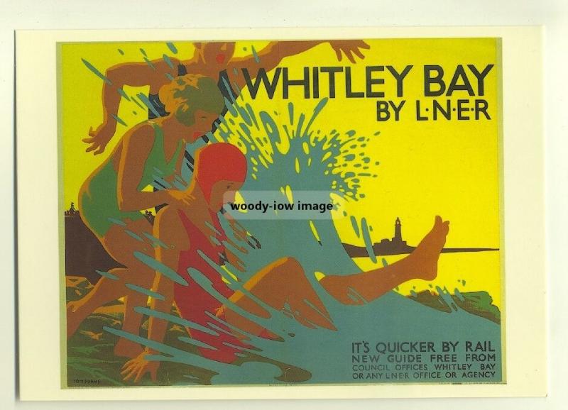 ad2751 - LNER - Whitley Bay - modern poster advert postcard | Topics ...