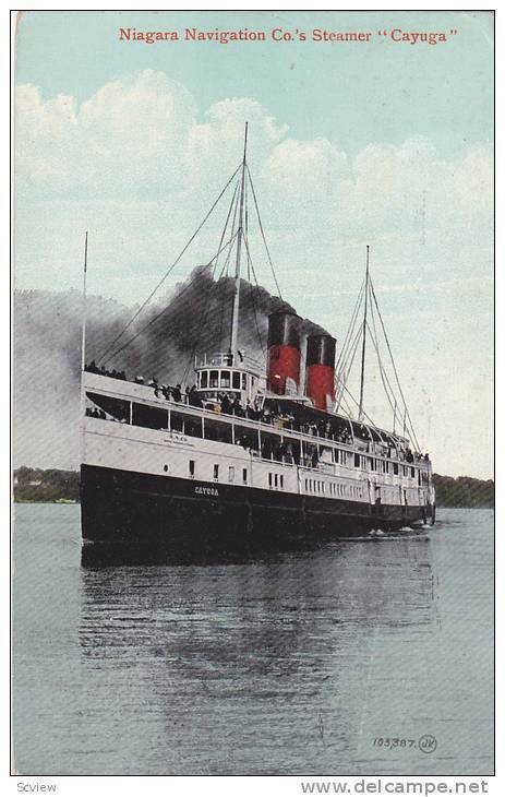 Niagara Navigation Co´s Steamer "CUYUGA" , PU-1912 : #3 | Canada ...