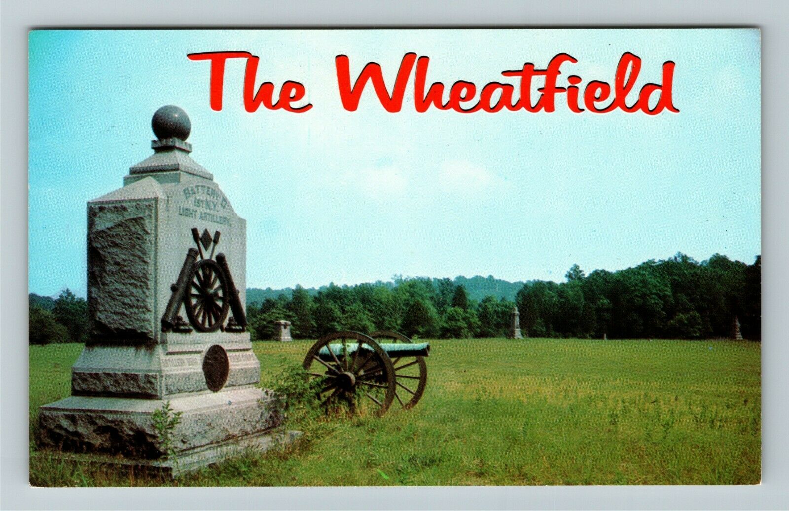 Gettysburg PA- Pennsylvania, The Wheatfield, American Civil War Chrome ...