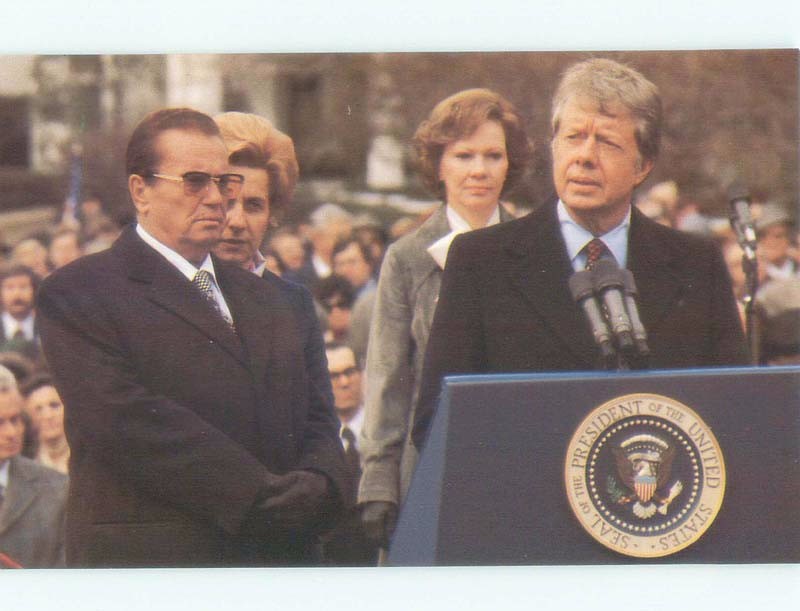 1978 Yugoslavia Leader Tito With President Jimmy Carter Washington DC ...