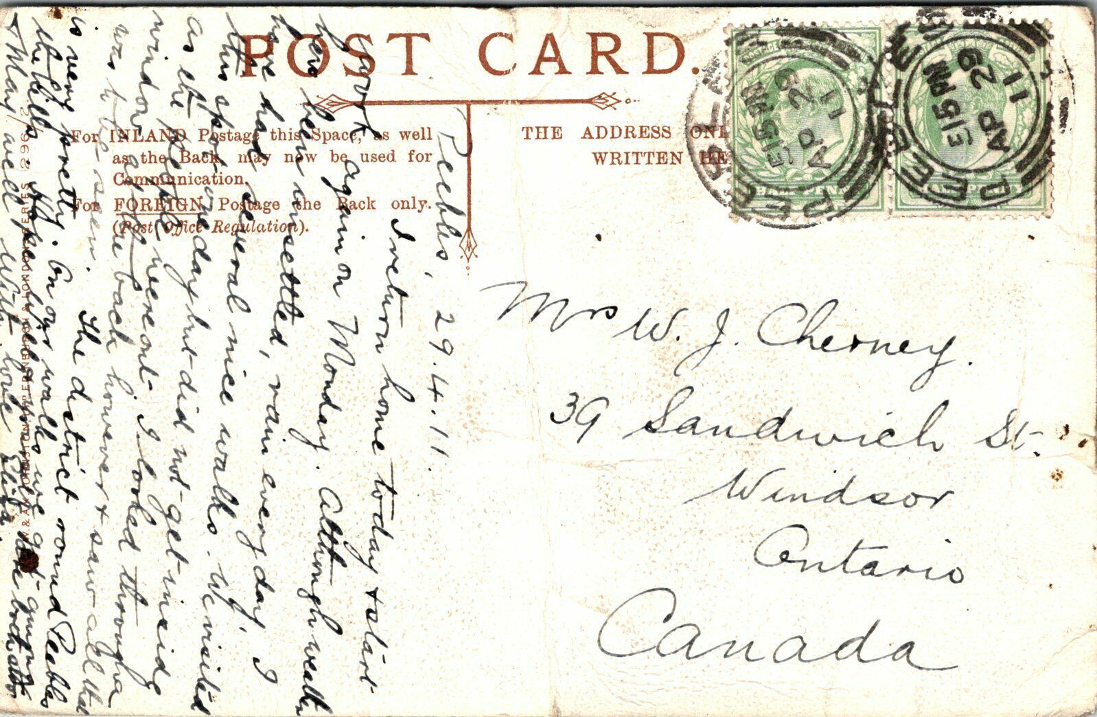 Vintage Postcard the Black Dwarf's Cottage Near Pebbles 1911 [Vertical ...