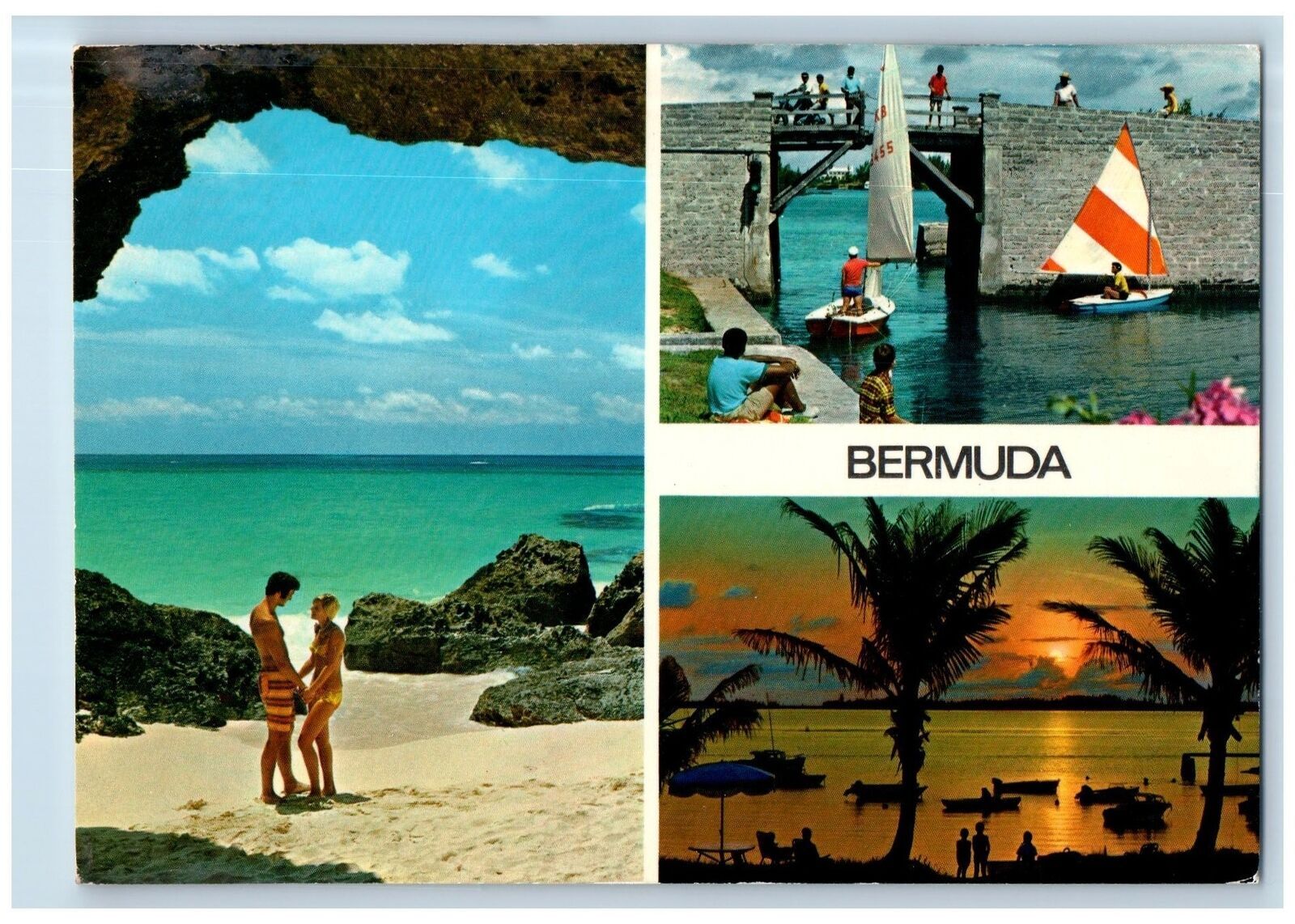 1977 Bermuda Resorts Restaurant Beaches Sailboat Atlantic Ocean AO ...