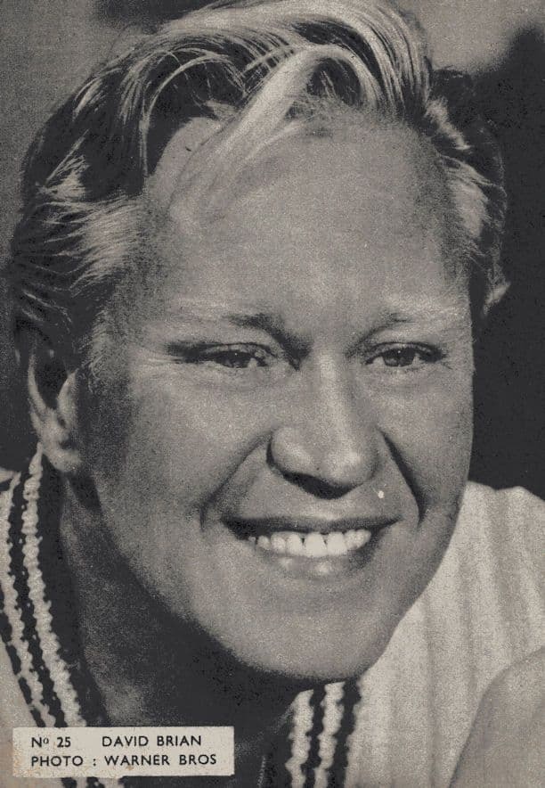 David Brian Belgium 1950s Postcard Size Film Actor Card | Topics ...