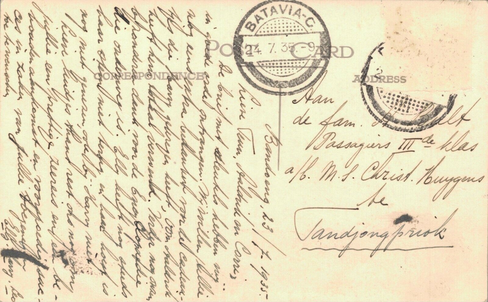 Indonesia - Bandoeng Bandung Grote Postweg RPPC Nederlands Indië - 04. ...