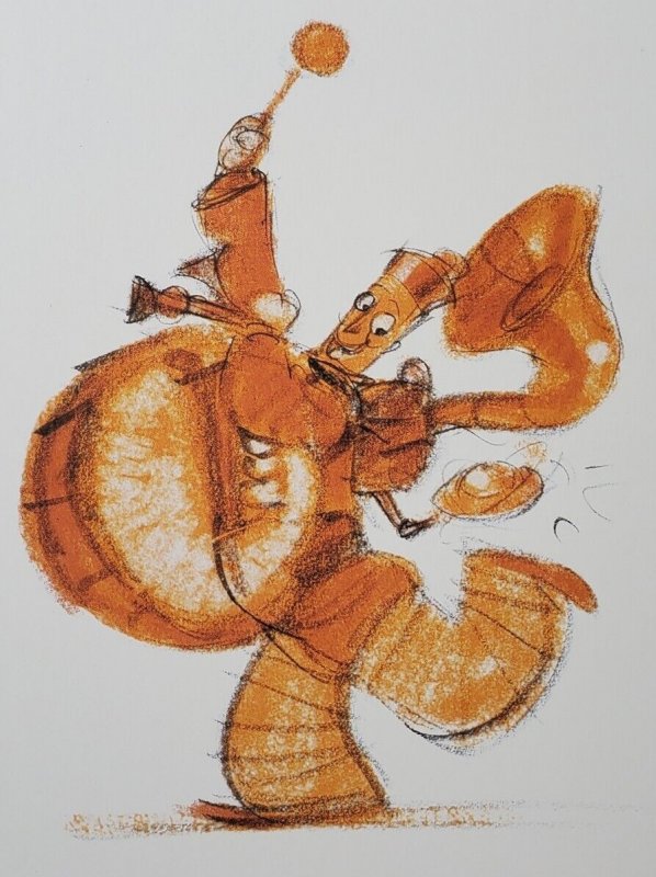 One Man Band Concept Art by Ronnie del Carmen Pixar Postcard | Other ...