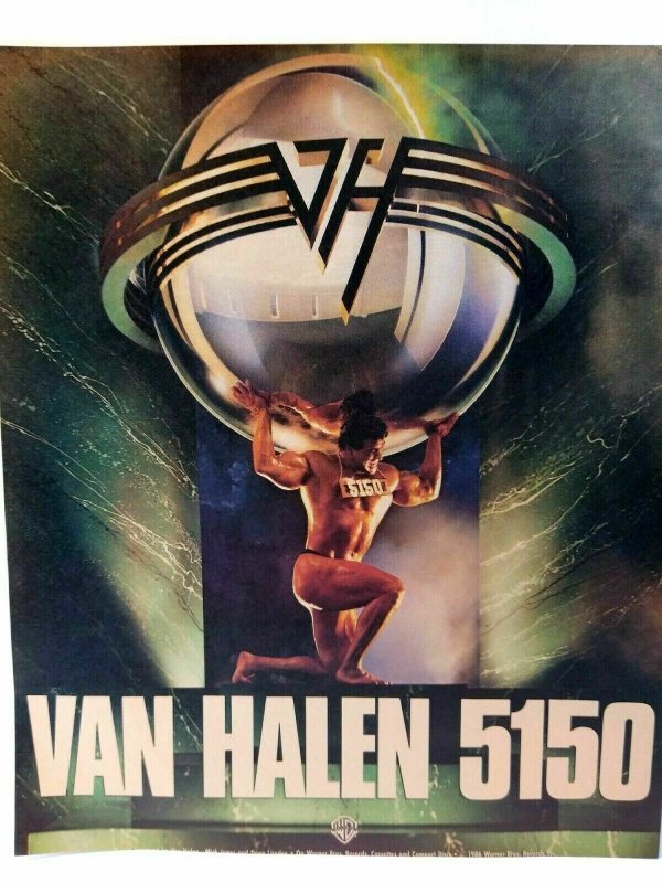 Van Halen 5150 Music Magazine Album AD 1986 Vintage Artwork Hard Rock ...