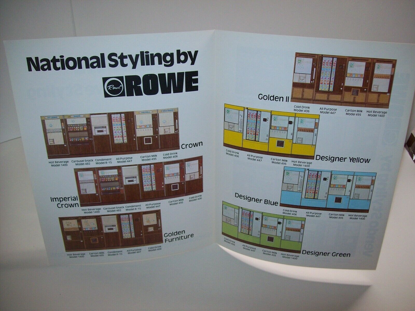 Rowe Vendo Styling Vending Machine FLYER Original Art Sheet Vendor ...
