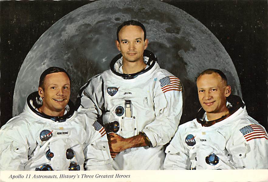 Apollo 11 astronaut, history three greatest heroes Space Unused ...
