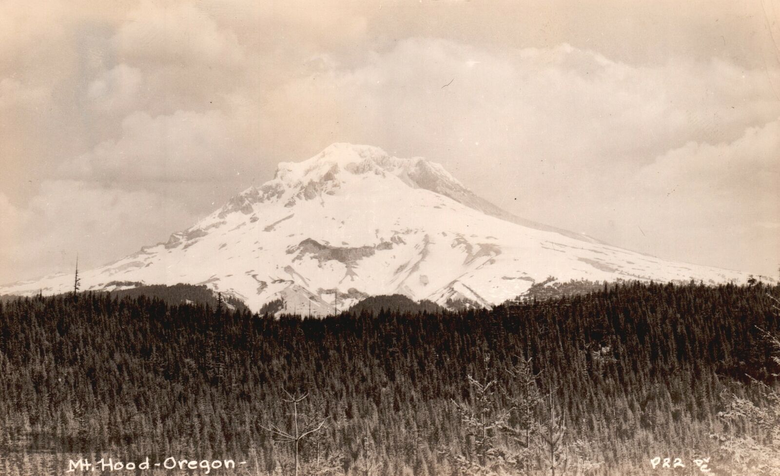 Vintage Postcard 1910s Mt Hood Active Stratovolcano Cascade Volcanic ...