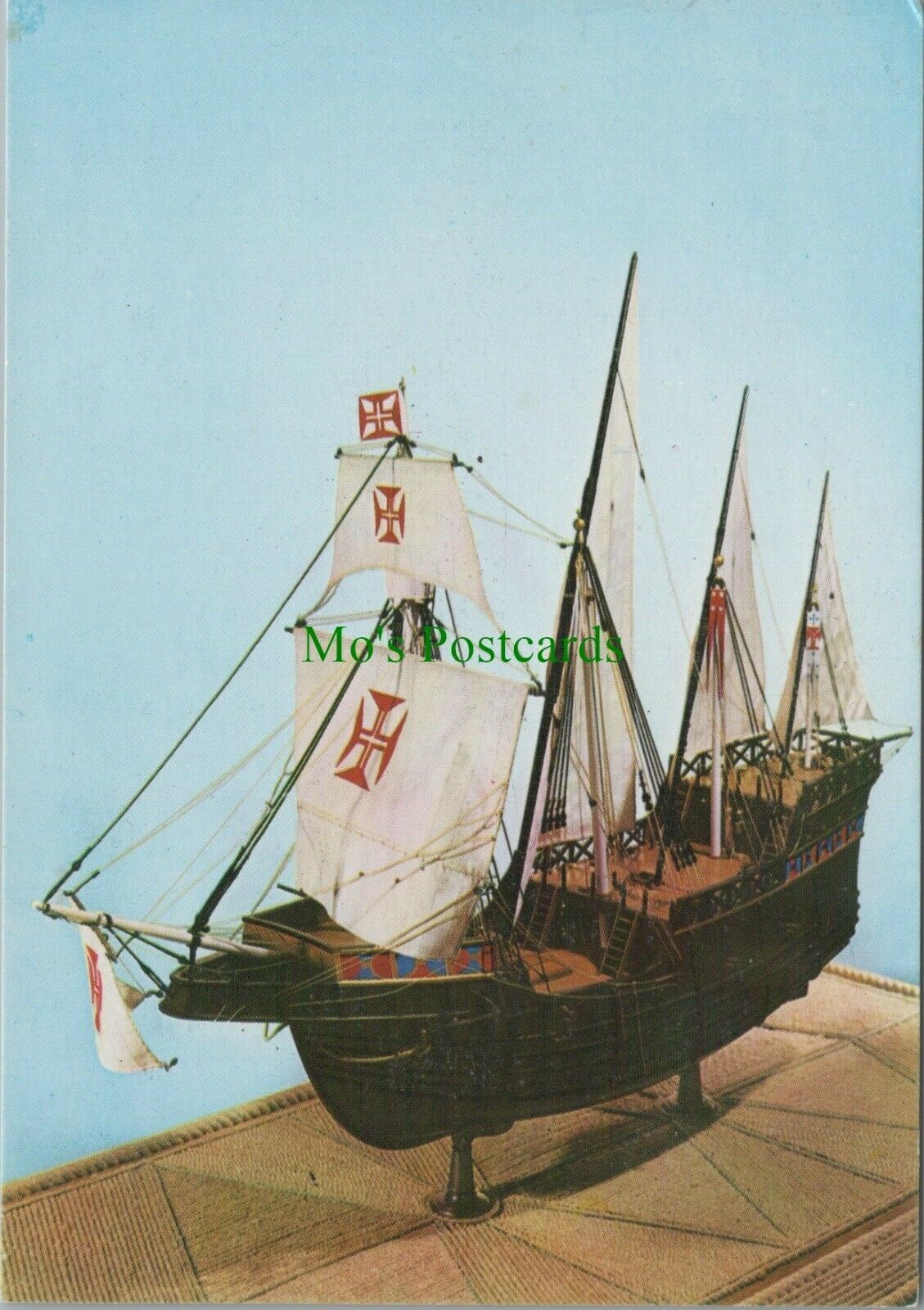 Sailing Postcard - Sailing Ship Model - Modelo Da Caravela Redonda ...