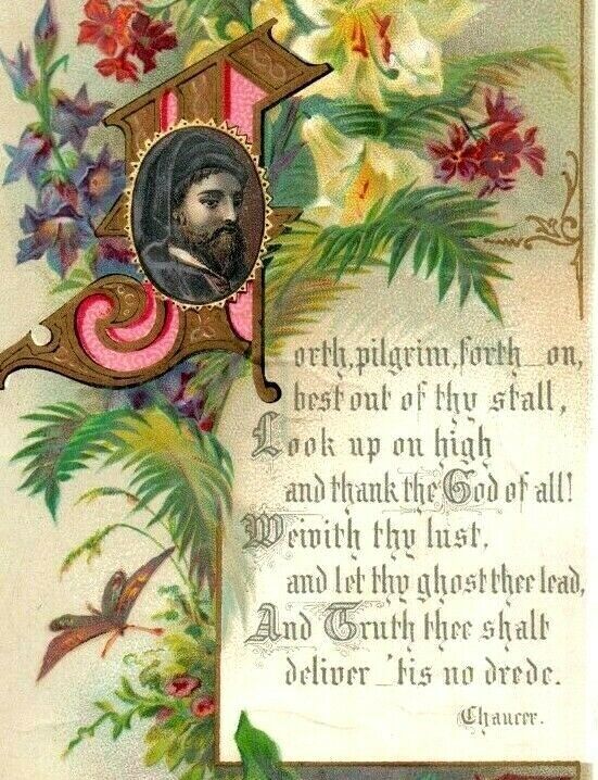 1880s Geoffrey Chaucer Truth-Ballade of Good Counsel Eyre & Spottiswood ...