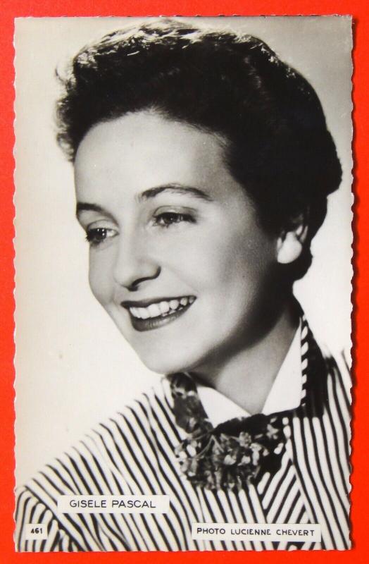 240104 GISELE PASCAL ~ French Film Actress ~ VTG Real Photo postcard ...
