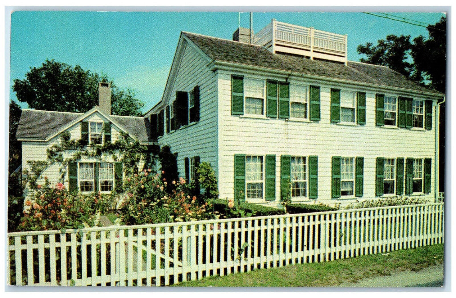 c1960's The Emily Post House and Garden Home of Mrs. Post Edgartown MA ...