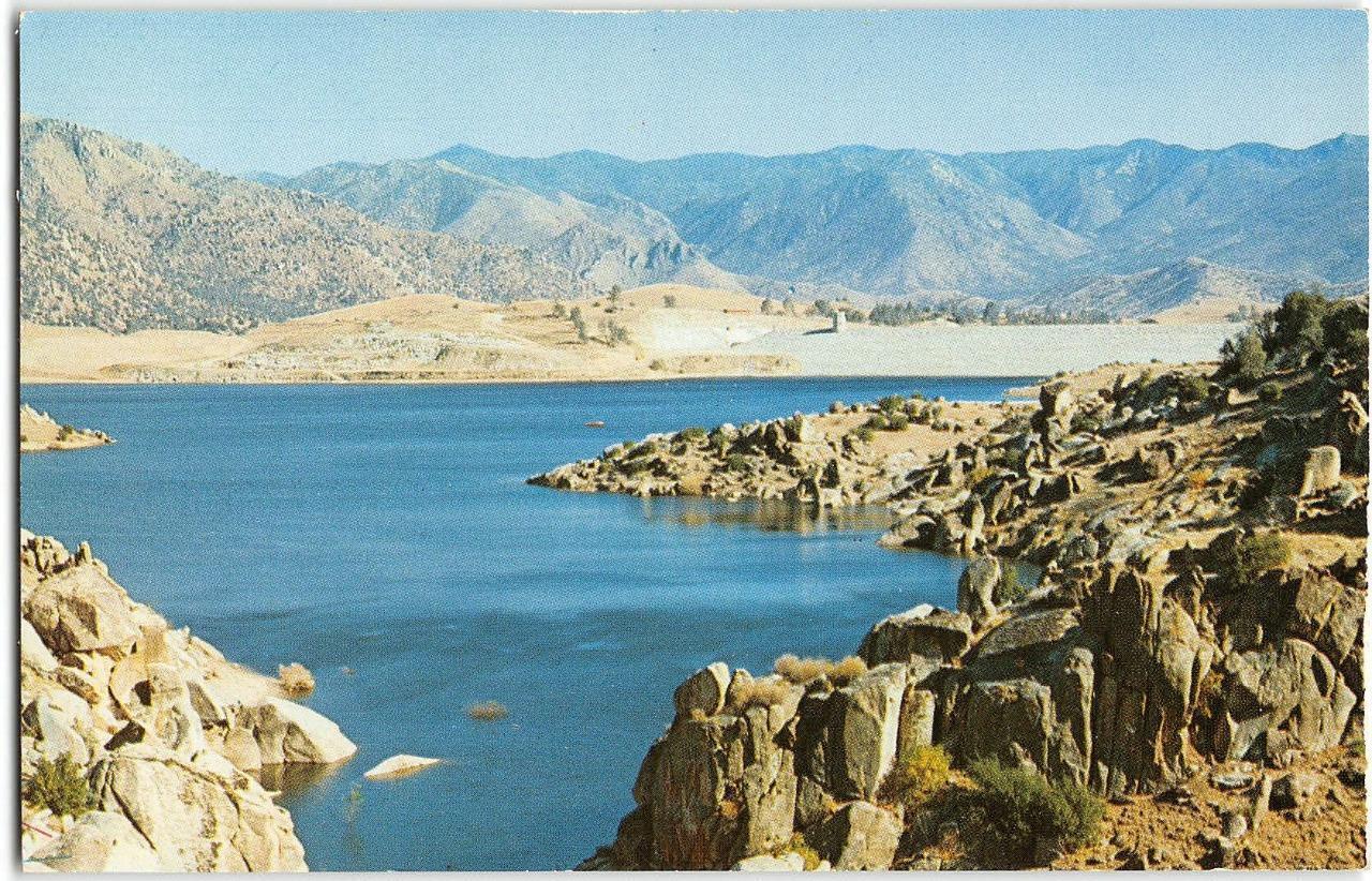 LAKE ISABELLA Kern County, CA Kern River Valley Dam c1950s Vintage ...