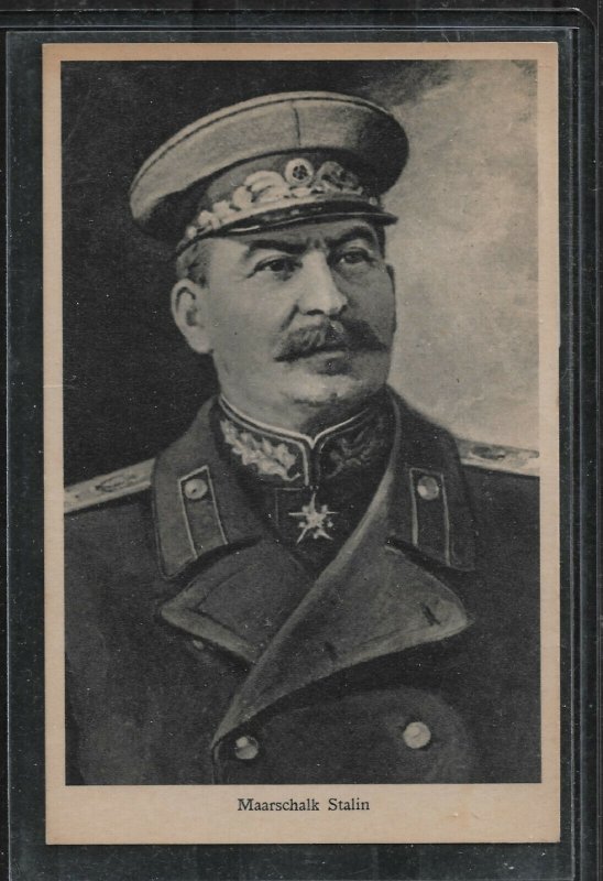 Postcard 1944 Soviet Lieder Joseph Stalin in Marshals Uniform, VF ...