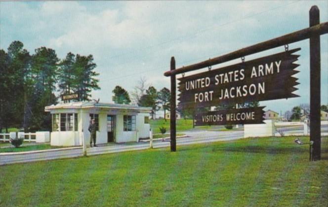 Military Main Entrance United States Army Fort Jackson South Carolina ...