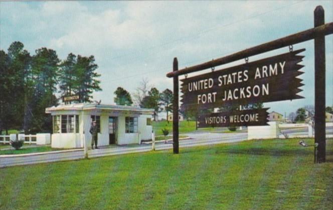 Military Main Entrance United States Army Fort Jackson South Carolina ...