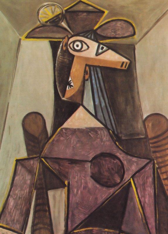 Pablo Picasso Portrait Of A Woman 1942 Rare Painting Postcard | Topics ...