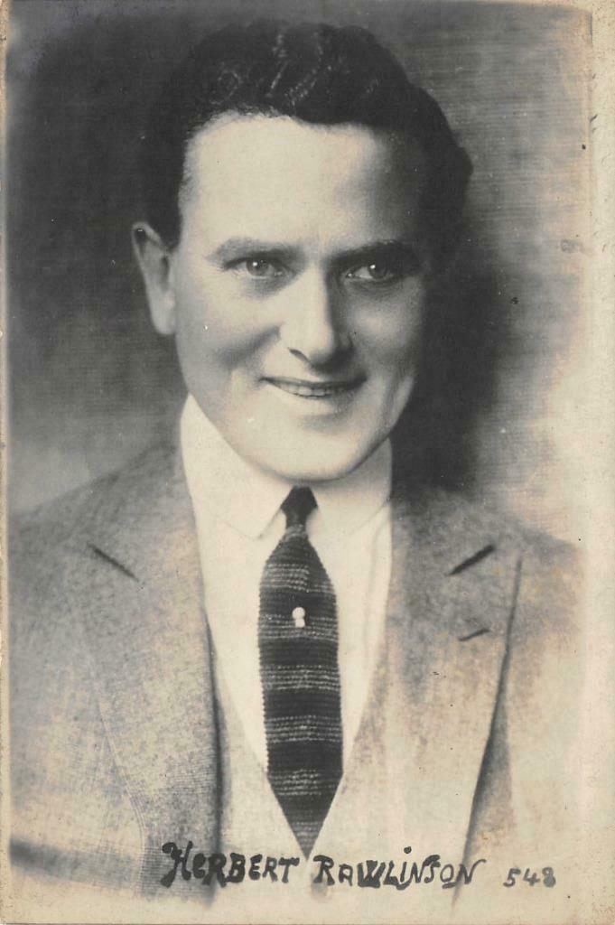 RPPC HERBERT RAWLINSON Movie Star Stage & Film Actor ca 1920s Vintage ...