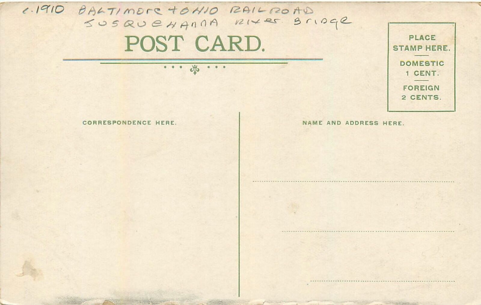 Postcard C-1910 Baltimore & Ohio Railroad Susquehanna River Bridge 23 ...