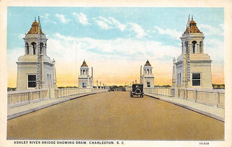 Ashley River bridge showing draw Charleston, South Carolina | United ...