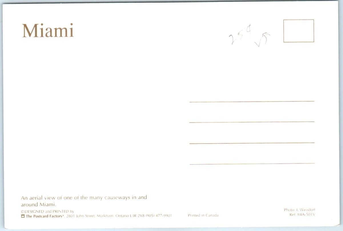 Postcard - An aerial view of one of the many causeways in and around ...