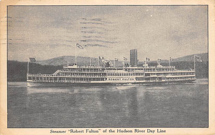 Robert Fulton River Steamship Hudson River Day Line Ferry Boat Ship ...