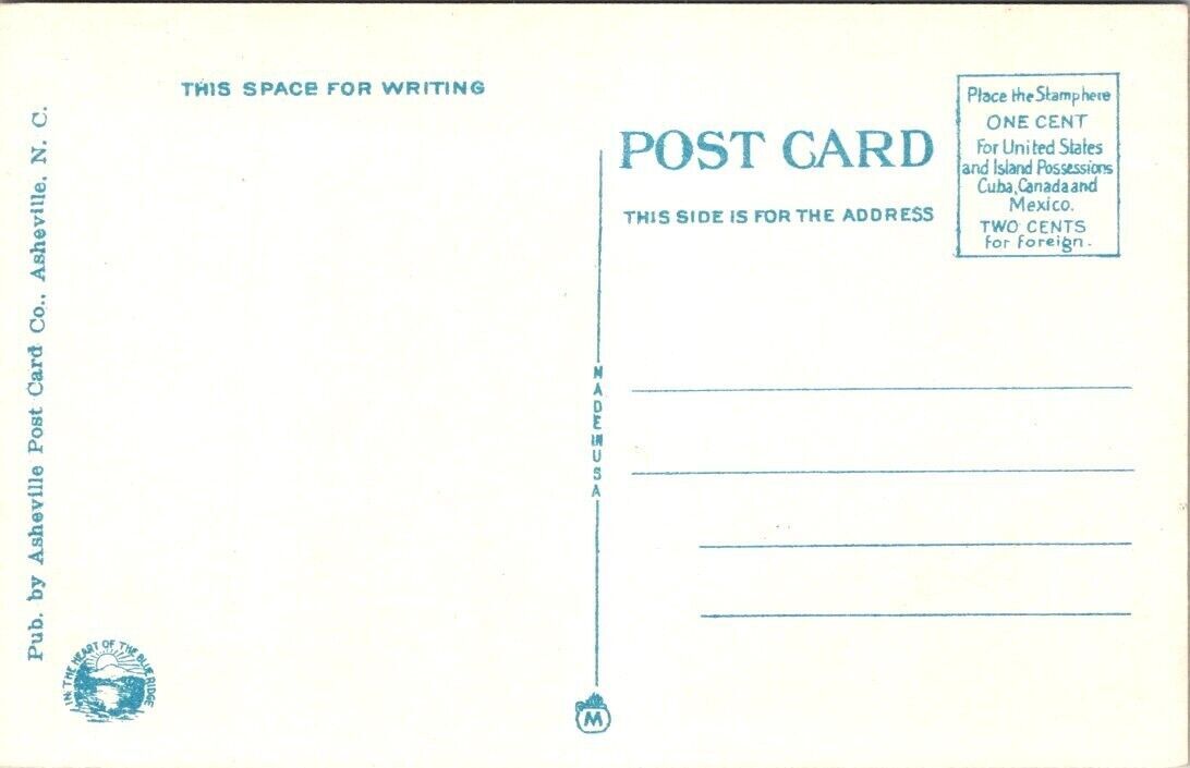 Vintage North Carolina Postcard - Weather Station on Mount Mitchell ...