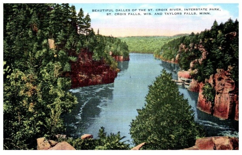 ST Croix River,Interstate Park,St Croix Falls,Wis& Taylors Falls,Minn ...