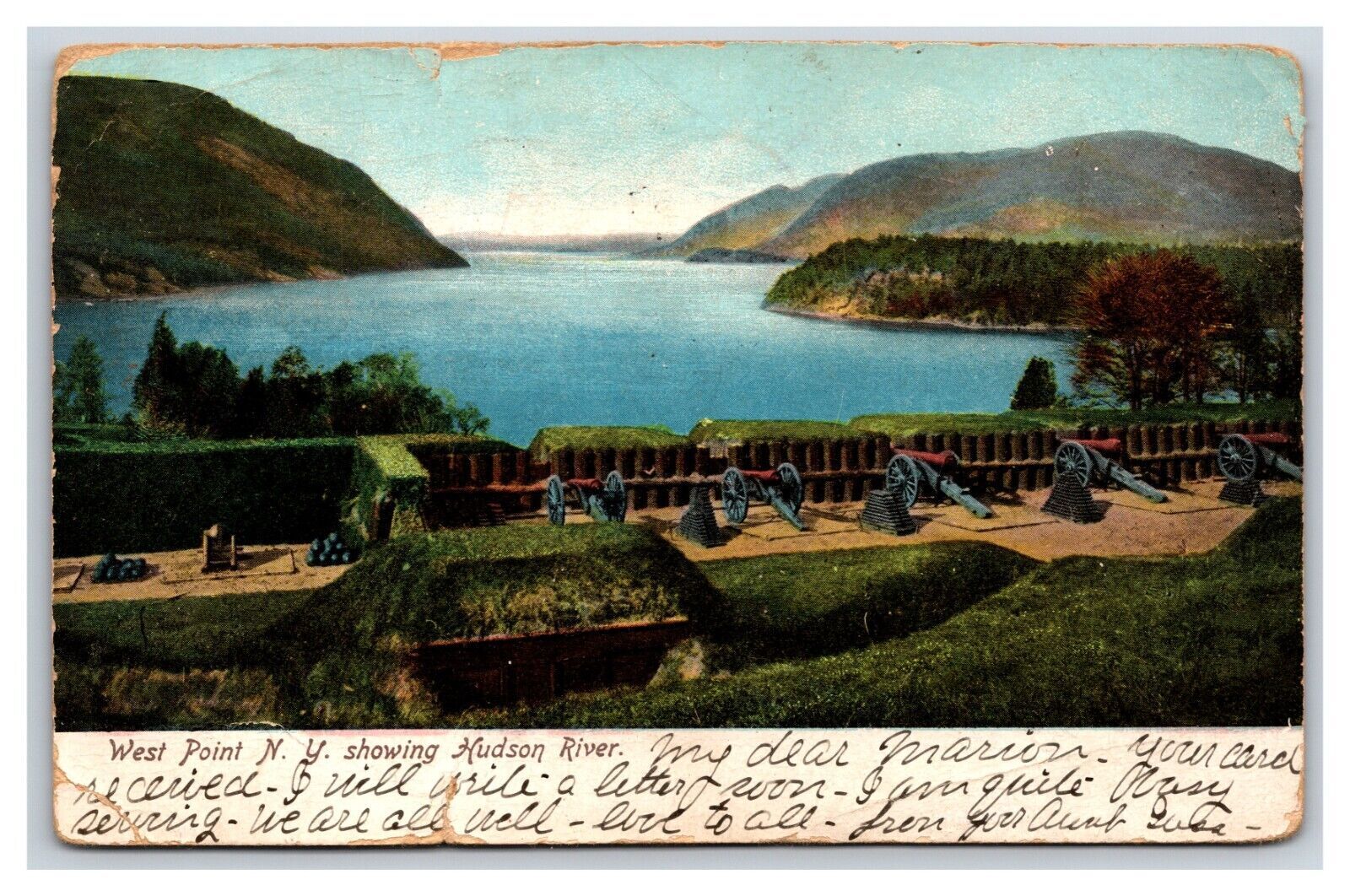 West Point Armory Showing Hudson River West Point New York NY UDB ...