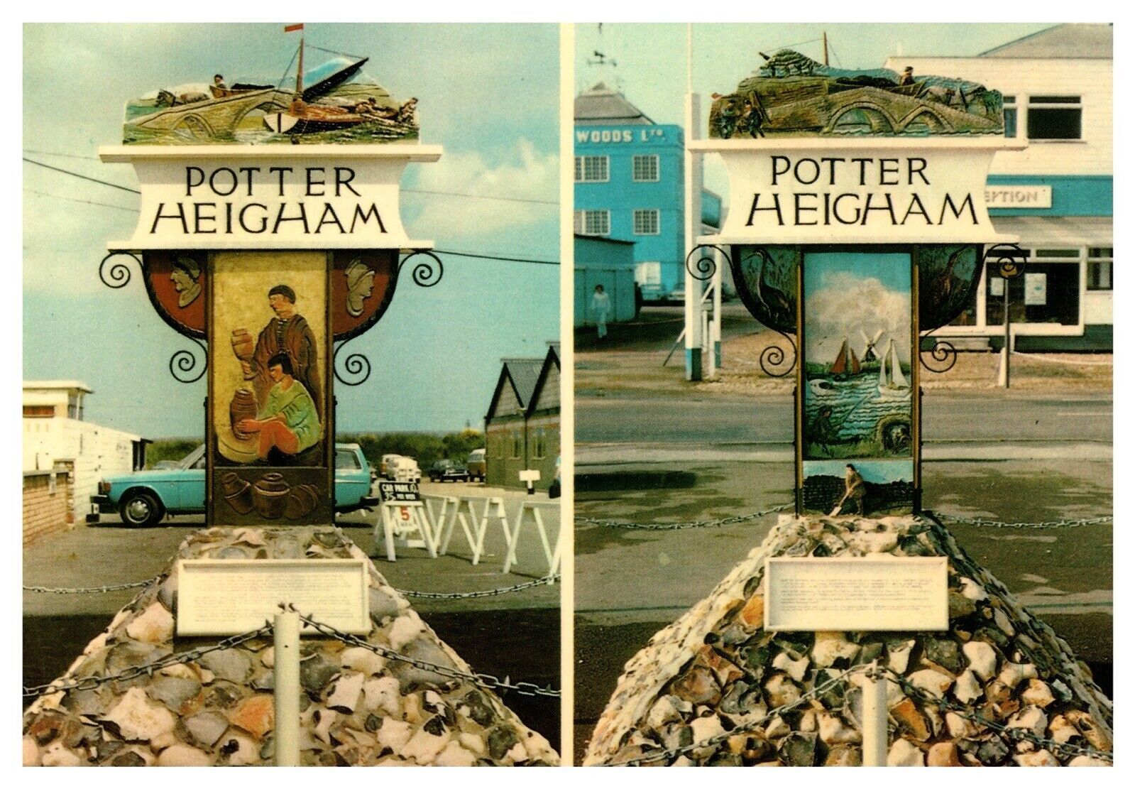 Norfolk England Potter Heigham Multi View Historic Landmarks Chrome ...