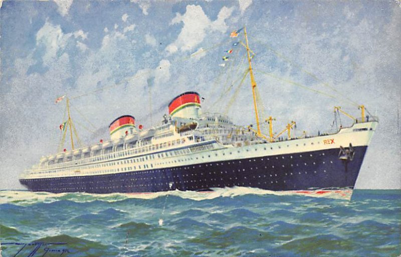 SS Rex Italian Line Ship | Topics - Other, Postcard / HipPostcard