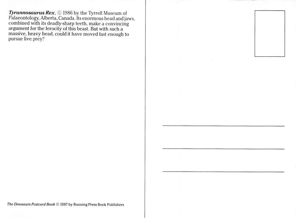 Tyrannosaurus Rex Tyrannosaurus Rex, Tyrrell Museum Of Palaeontology ...