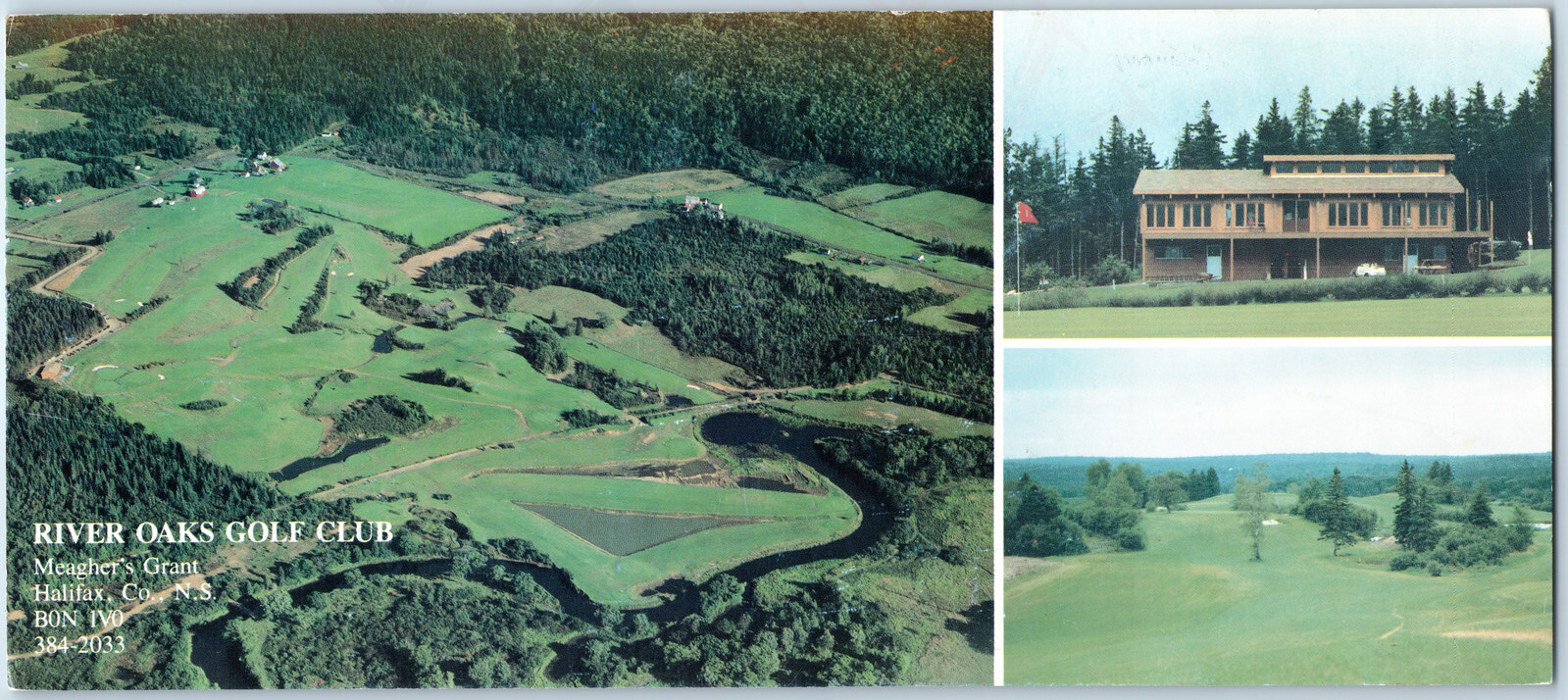 1987 Halifax, Nova Scotia, Canada River Oaks Golf Club Map Oversized ...